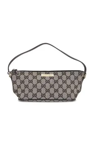 Gucci Gg Boat Pochette Shoulder Bag In Grey