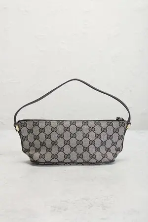 Gucci Gg Boat Pochette Shoulder Bag In Grey