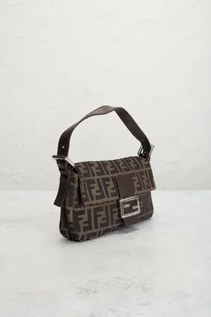 Fendi Zucca Mama Baguette Shoulder Bag