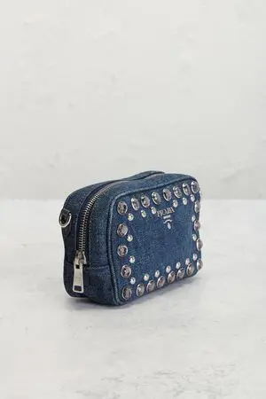 Prada Denim Bijoux Camera Bag