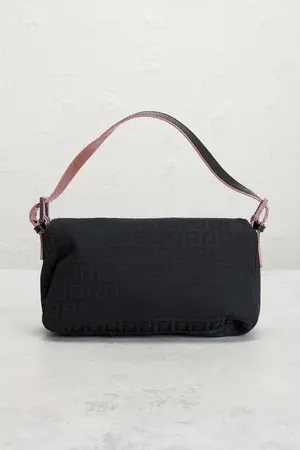 Fendi Zucchino Baguette Shoulder Bag