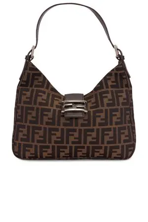 Fendi Zucca Shoulder Bag - Brown