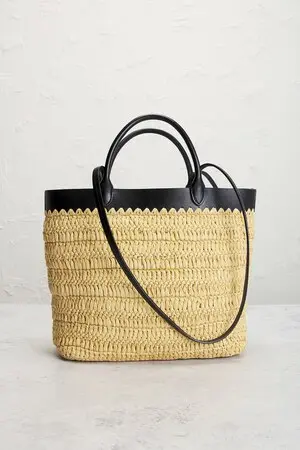 Prada Raffia Tote Bag
