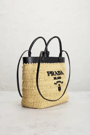 Prada Raffia Tote Bag