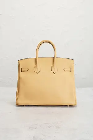 Hermès Veau Swift Birkin 25 Handbag In Peach