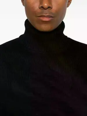 HERITAGE Ribbed-knit Roll-neck Sweater