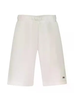 FILA Logo-embroidered Cotton Shorts - White
