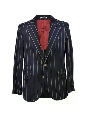 Brunello Cucinelli Striped Linen-blend Suit