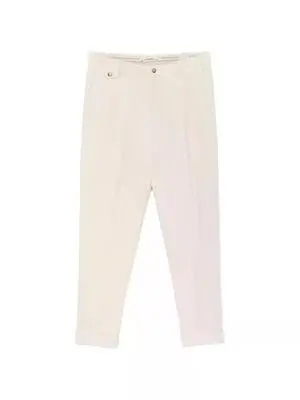 L.B.M. 1911 Pleated Corduroy Trousers - Neutrals