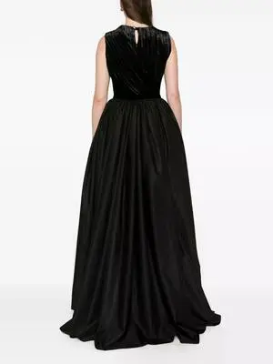 ABADIA Pleated Bodice Dress