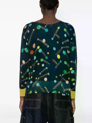 JEI'S Graphic-print Long-sleeve Sweater