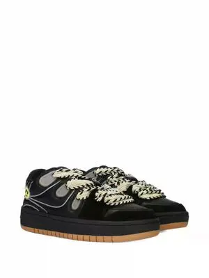 BARROW Logo-patch Panelled Sneakers - Black