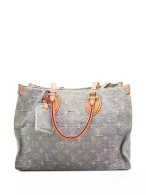LOUIS VUITTON 2021-2026 Monogram Denim Onthego Mm Satchel