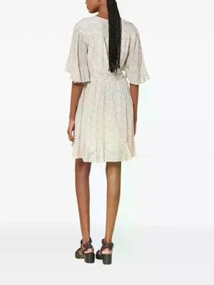 BOSS Floral-print Ruffled Dress
