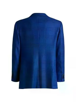 Kiton Checked Cashmere Blazer