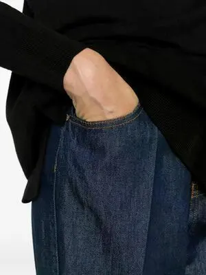 PLEASE Pressed-crease Cropped Jeans