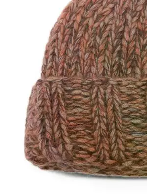 LISKA Chunky-knit Cashmere Beanie Hat
