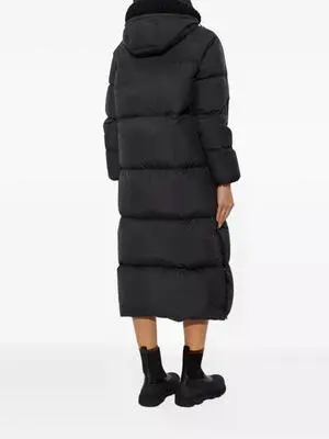 Moncler Ornement Hooded Long Down Jacket