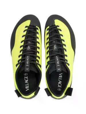 VILLAGE PM 1pm Leather-panelled Low-top Sneakers