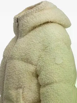 Moncler Cristallin Hooded Wool-blend Short Down Jacket