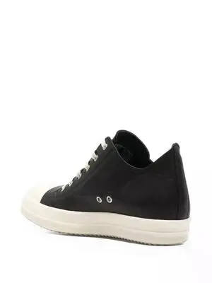 Rick Owens Leather Sneakers - Black