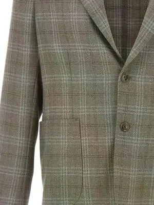 BARBA NAPOLI Easy J Mono Check-pattern Blazer