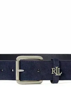 Ralph Lauren Logo-plaque Suede Belt