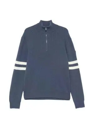 Canada Goose Striped Quarter-zip Sweater - Blue