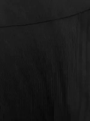 D.exterior Ribbed Roll-neck Top