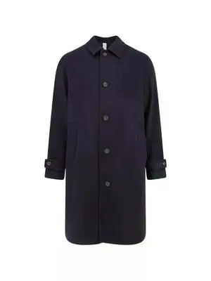 HEVO Loconiad Single-breasted Button-cuff Coat - Blue