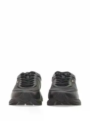 BOSS Monogram Sneakers With Leather Trim And Eva Rubber Sole