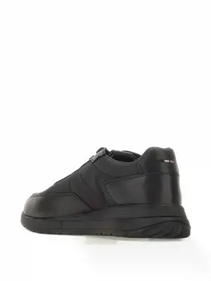 BOSS Monogram Sneakers With Leather Trim And Eva Rubber Sole