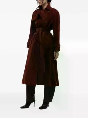 DUCIE Corrin Suede Trench Coat