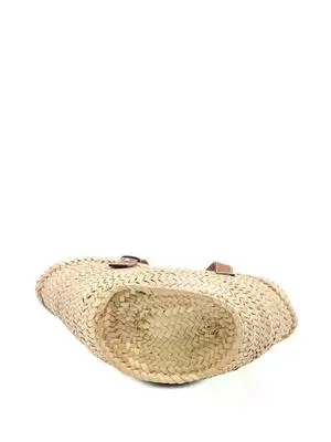 Loewe 2021 Small Raffia Anagram Basket Tote Bag