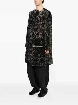 Yohji Yamamoto Baroque Collarless Coat