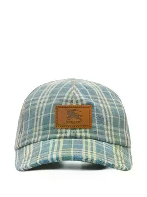 Burberry Check Denim Baseball Cap
