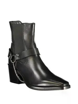 CAFÈNOIR Harness-detail Chain-embellished Ankle Boots