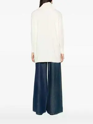 PLEASE Roll-neck Side-slit Sweater