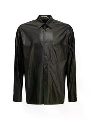 Auralee Long-sleeve Leather Shirt
