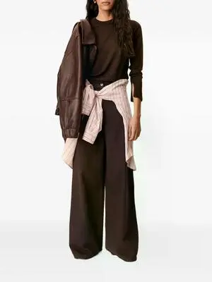 SESSUN Teshima Slit-cuff Sweater
