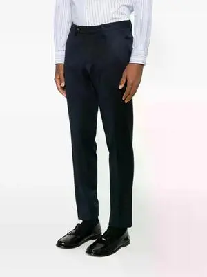 VELA SHOP Pressed-crease Tailored Trousers - Blue