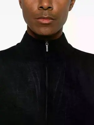 HERITAGE Zip-up High-neck Cardigan