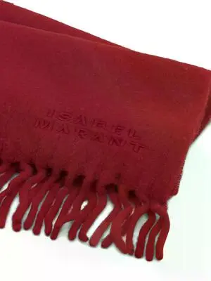 Isabel Marant Étoile Firny Logo-embroidered Fringed Scarf