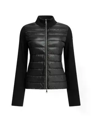 Moncler Quilted-panel Zip-up Jacket