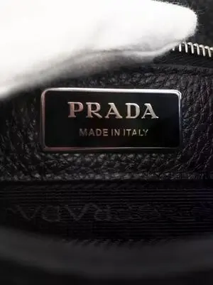 Prada 2013-2026 Grained Calfskin Flap Messenger Bag Crossbody Bag