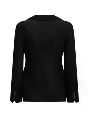 CIRCOLO 1901 Single-breasted Notch-lapel Blazer - Black