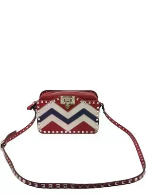 Valentino Garavani Rockstud Chevron Crossbody Bag
