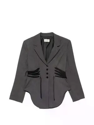 VICOLO Lace-up Blazer - Grey