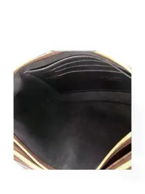 LOUIS VUITTON Double Zip Pochette Reverse Monogram Giant Clutch Bag