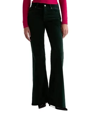 Ag Georgia Mid Rise Velvet Flare Jeans